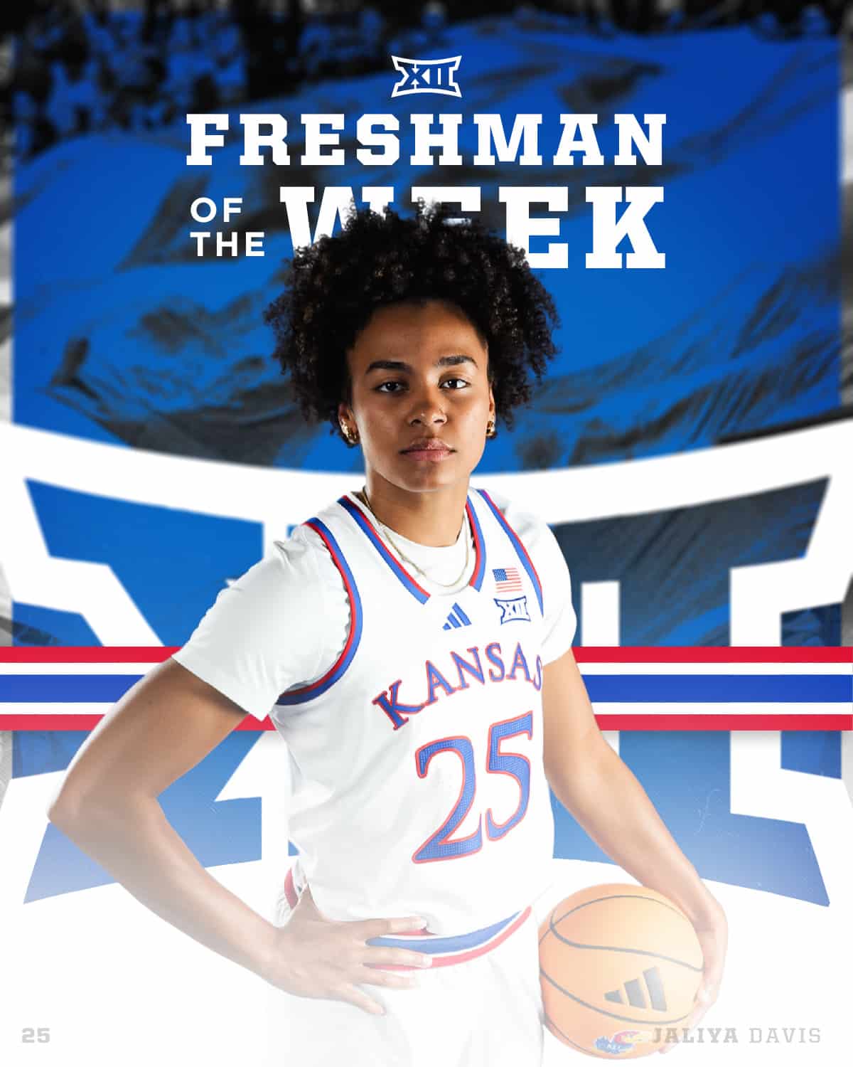 KU WBB: Jaliya Davis Named Big 12 Freshman of the Week - Kansas Nation